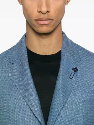 LARDINI Single-breasted Blazer - Blue