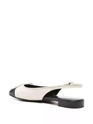 Tory Burch Cap-toe Slingback Ballet Flats