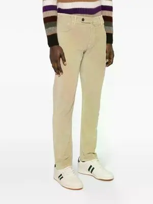 Incotex Slim-cut Cotton Trousers - Neutrals