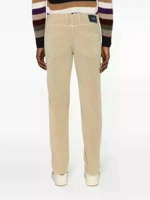 Incotex Slim-cut Cotton Trousers - Neutrals