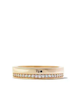 Le Gramme 18kt Yellow 7g Diamond Line Polished Band Ring