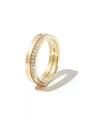 Le Gramme 18kt Yellow 7g Diamond Line Polished Band Ring