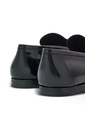 FERRAGAMO Gancini Buckle Leather Loafers