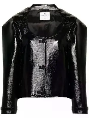 COURREGES Cocoon Vinyl Jacket - Black