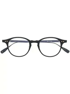 Dita Ash Engraved-logo Glasses - Blue