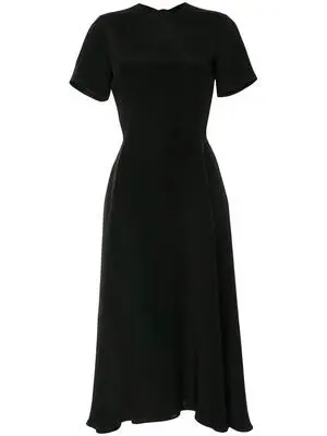 MACGRAW Bow-fastened Midi Dress - Black