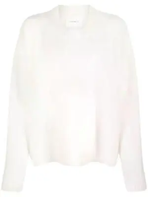 LISA YANG Cashmere Crew-neck Jumper - Neutrals