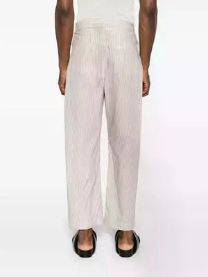 Nanushka Ferre Pinstriped Belted Trousers