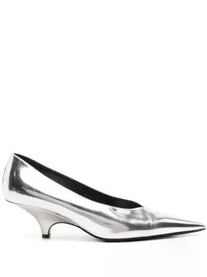 TOTEME 55mm Metallic-finish Pumps