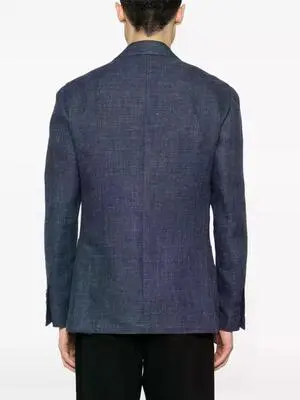 LARDINI Single-breasted Blazer - Blue