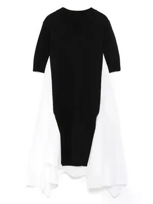 Sacai Poplin Dress - Black