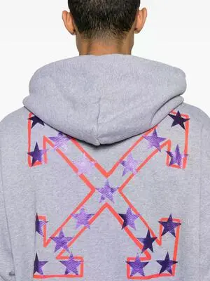 Off-White Logo-print Zip Up Hoodie