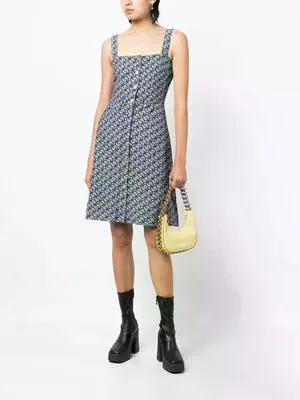 Stella McCartney Jacquard-logo Denim Dress