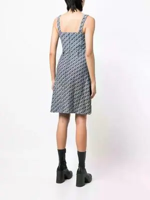 Stella McCartney Jacquard-logo Denim Dress
