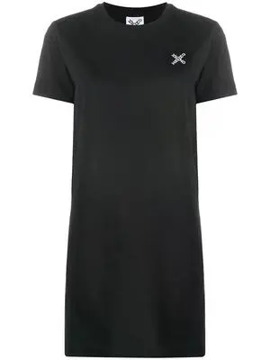 Kenzo Logo Print T-shirt Dress - Black