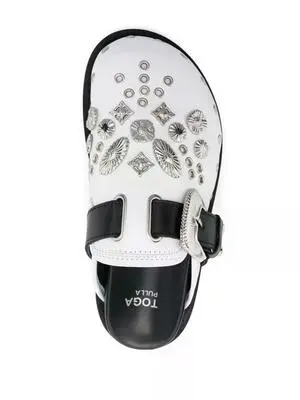 Toga Metal-eyelet Mules