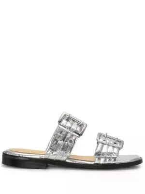 GANNI Strap Buckle Slides