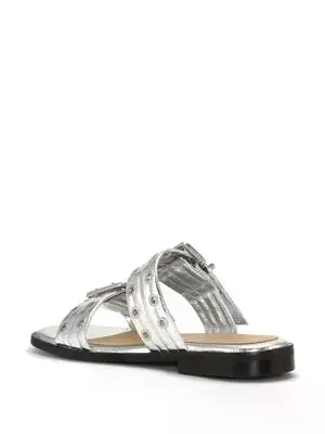GANNI Strap Buckle Slides