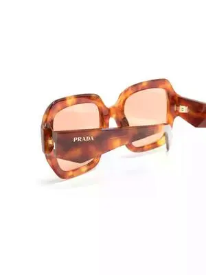 Prada Tortoiseshell Oversized-frame Tinted Sunglasses