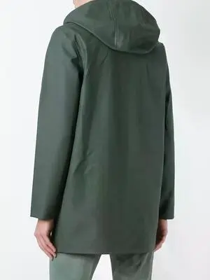 Stutterheim Drawstring Hood Raincoat - Green
