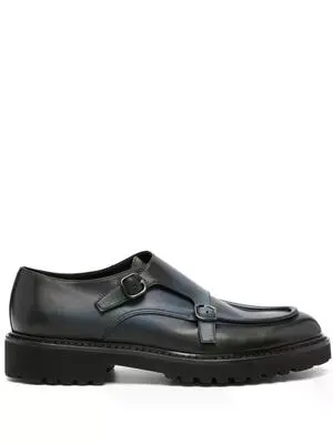 DOUCAL'S Double-buckle Monk Shoes