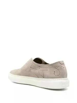 Fratelli Rossetti Perforated Suede Loafers