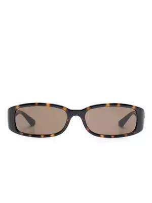 Gucci Rectangle-frame Sunglasses - Brown