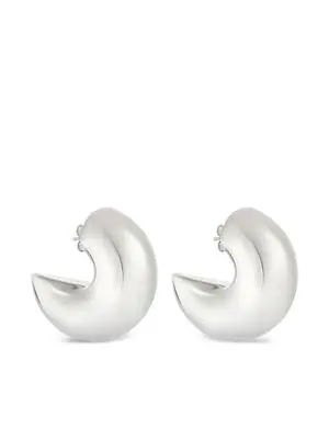 COURREGES Infinity Hoop Earrings - Silver