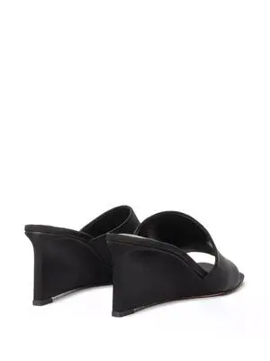 Fabiana Filippi Satin Wedge Sandals