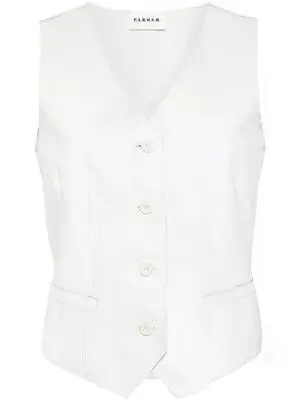 P.a.r.o.s.h Single-breasted Leather Waistcoat