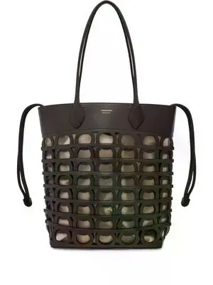FERRAGAMO Medium Gancini Tote Bag - Brown