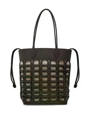 FERRAGAMO Medium Gancini Tote Bag - Brown