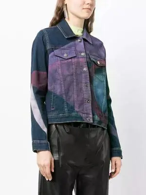 MADISON MAISON Graphic-print Denim Jacket