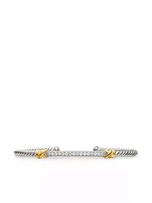 David Yurman Petite Helena Diamond Bracelet - Silver