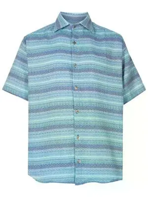 AMIR SLAMA Logo-engraved Jacquard Shirt