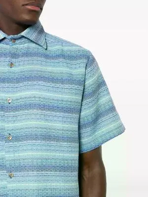 AMIR SLAMA Logo-engraved Jacquard Shirt