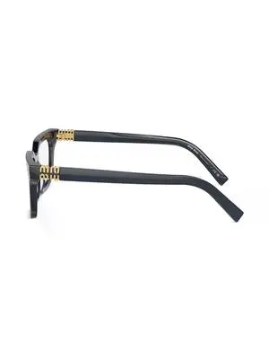Miu Miu Rectangle-frame Glasses - Blue