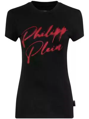 Philipp Plein Crystal-embellished Cotton T-shirt