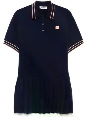 Miu Miu Logo-patch Mini Dress
