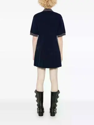 Miu Miu Logo-patch Mini Dress