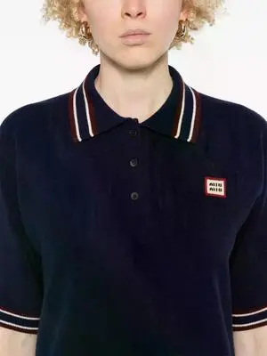 Miu Miu Logo-patch Mini Dress