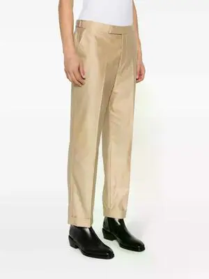 Alexander McQueen Mid-rise Straight-leg Trousers