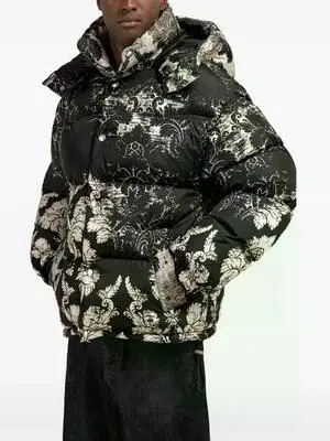 Roberto Cavalli Broccato-print Puffer Jacket
