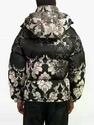 Roberto Cavalli Broccato-print Puffer Jacket