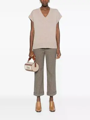 P.a.r.o.s.h Cashmere Sleeveless Sweater - Neutrals