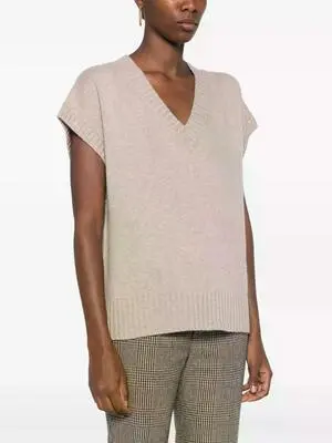 P.a.r.o.s.h Cashmere Sleeveless Sweater - Neutrals
