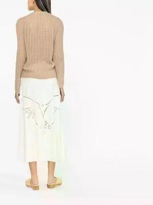Chloé Crew Neck Waffle-knit Jumper
