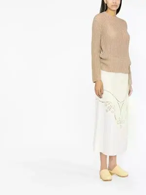 Chloé Crew Neck Waffle-knit Jumper