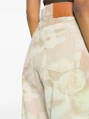 MSGM High-waist Straight-leg Jeans