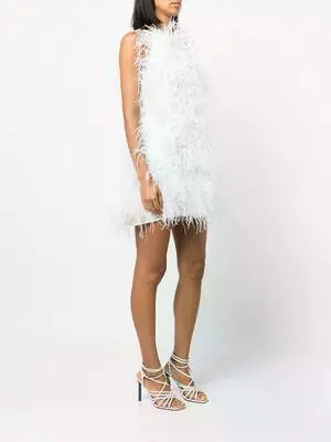 Cult Gaia Shannon Feather Mini Dress